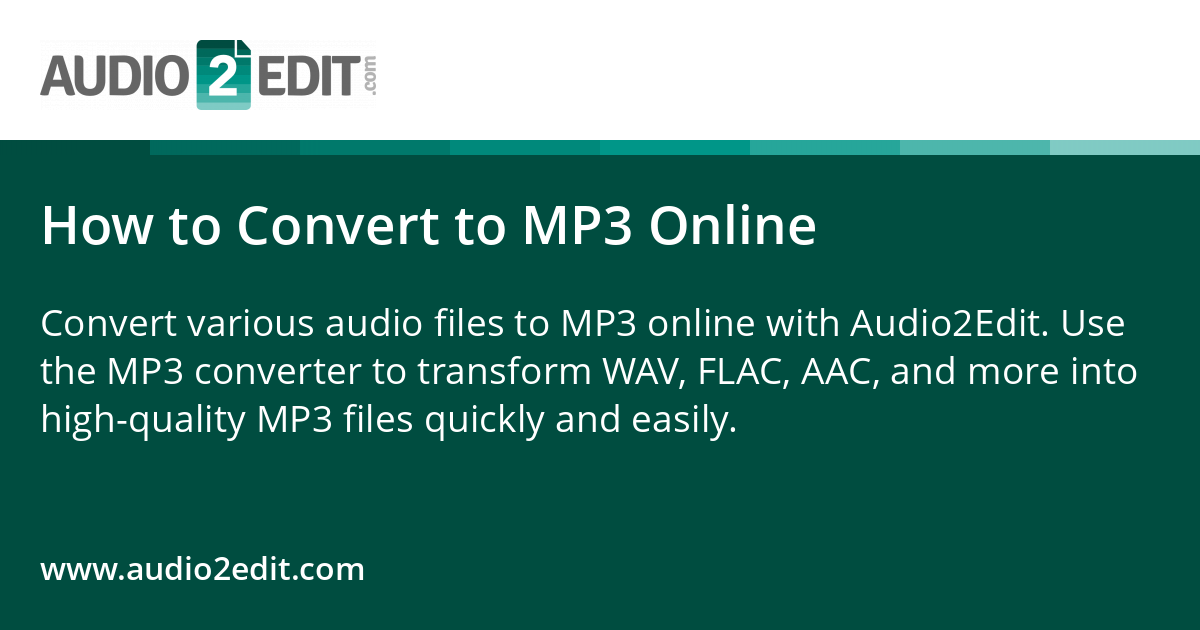 How to Convert to MP3 Online