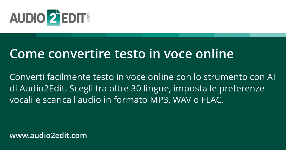 Come convertire testo in voce online